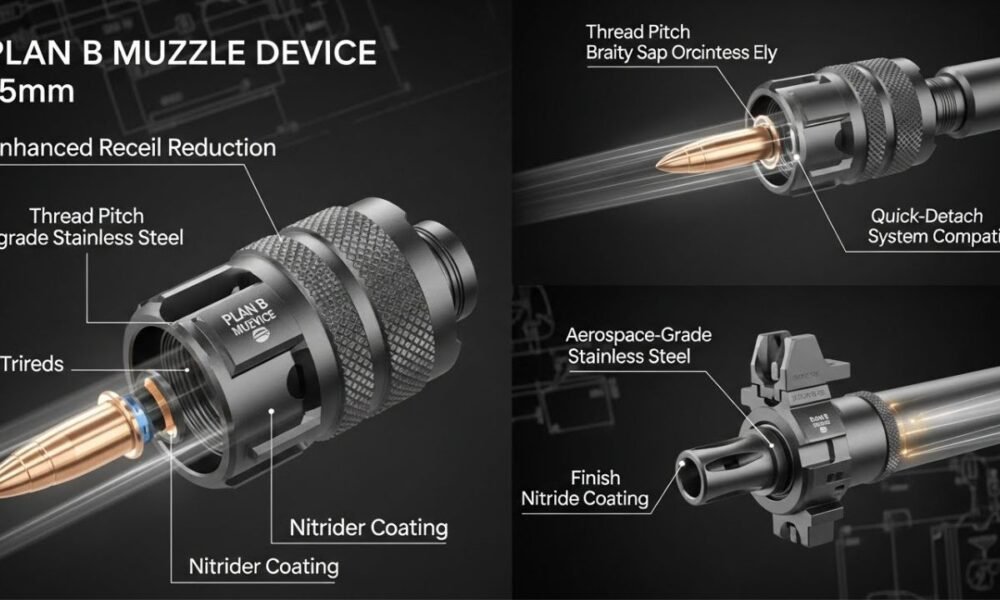 15mm x1 Plan B Muzzle Device: Performance, Compatibility & Features - Gail Voice